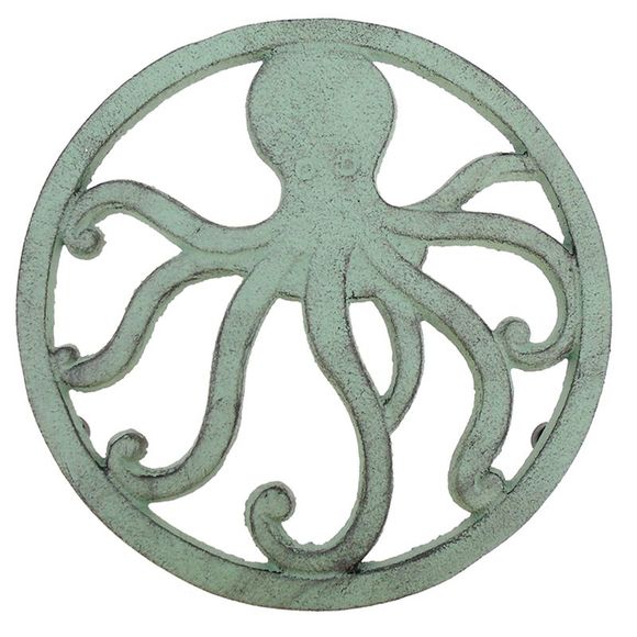Chesapeake Bay | Dining | Octopus Shaped Kitchen Trivet Painted Cast ...